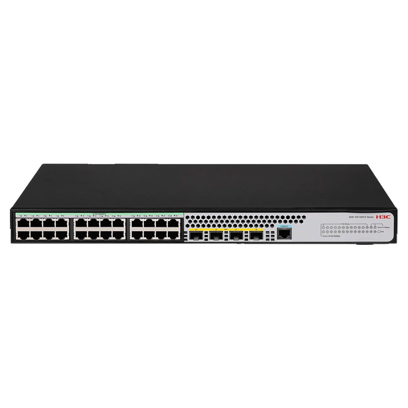 H3C S5120V3-28S-LI L2 Ethernet Switch with 24*10/100/1000BASE-T Ports ...